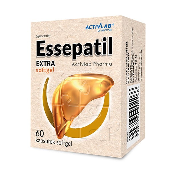 Essepatil Extra Softgel capsules, improves fat digestion and liver cel ...